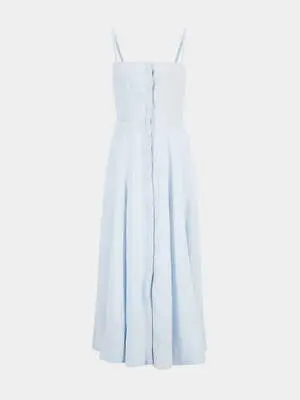 Gabriela Hearst Magritte Midi Dress - Blue