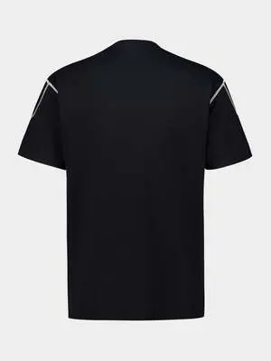 Givenchy Cotton T-shirt With Contrast Stitching - Black