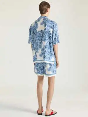 Givenchy Silk Shirt With Pompom Print - Blue