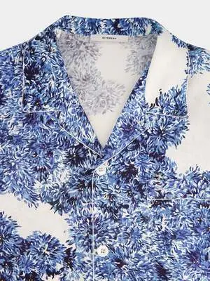 Givenchy Silk Shirt With Pompom Print - Blue