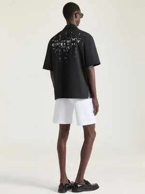 Givenchy Poplin Shirt With Photographic Negative Print