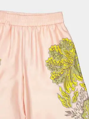La DoubleJ Swathe Placée Silk Twill Palazzo Pants - Multicolour