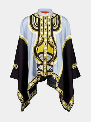 La DoubleJ Sanctuary Placée Silk Twill Foulard Shirt - Multicolour
