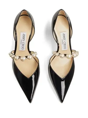 JIMMY CHOO Aurelie Embellished Stiletto Pumps - Black