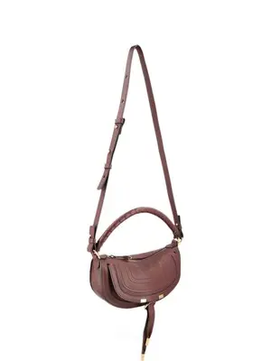 Chloé Marcie Mini Leather Shoulder Bag - Red