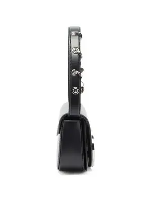 DIESEL® 1dr Leather Shoulder Bag - Black
