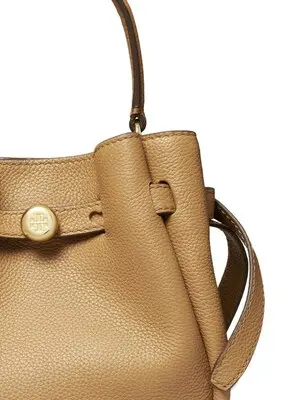 Tory Burch Romy Mini Leather Bucket Bag - Brown