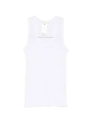 THE ROW Cendrea Cotton Tank Top - White