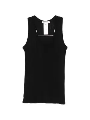 THE ROW Cendrea Cotton Tank Top - Black