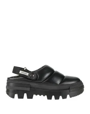 Premiata Leather Mules With Shearling Lining