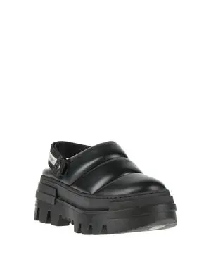 Premiata Leather Mules With Shearling Lining