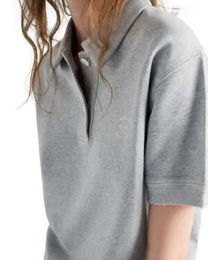 Prada Cotton Fleece Polo Shirt