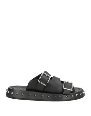 Alexander McQueen Leather Sandals With Stud Embellishments