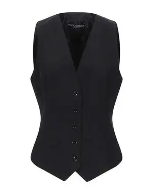 Dolce & Gabbana Tailored Virgin Wool Vest - Black