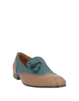 GIOVANNI CONTI Loafers Deep Teal Calfskin