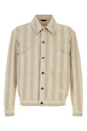 Fendi Embroidered Denim Jacket - Multicolor