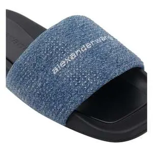Alexander Wang Logo Embellished Pool Sandals
