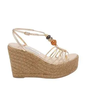 JIMMY CHOO Lemi Wedges - Gold