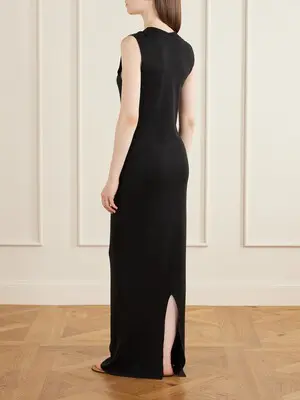THE ROW Oiva Silk Maxi Dress - Black