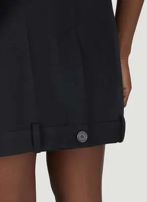 Balenciaga Deconstructed Wool Mini Skirt