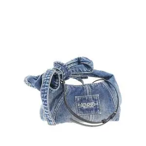 Marc Jacobs Denim The Sack Bag Handbag With Bow Detail