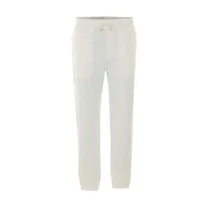 Brunello Cucinelli Techno Cotton Track Pants - White