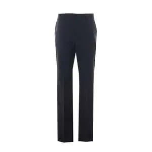 Valentino Garavani Straight-leg Wool Blend Trousers - Blue