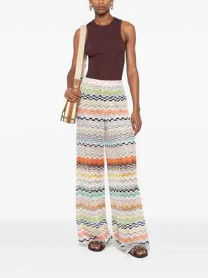 Missoni Zigzag Knit Palazzo Pants