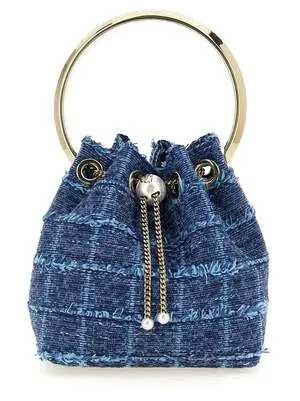 JIMMY CHOO Jimmy Choo Bon Bon Bucket Bag Blue