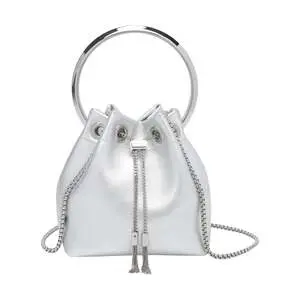 JIMMY CHOO Bon Bon Bucket Bag - Silver