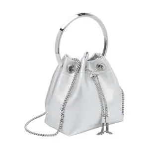 JIMMY CHOO Bon Bon Bucket Bag - Silver
