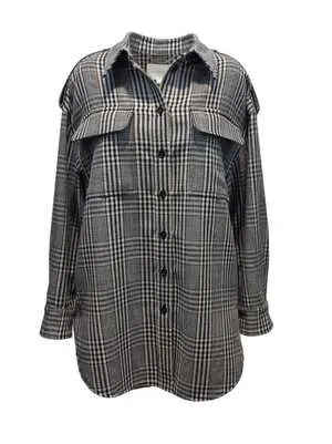 Stella McCartney Plaid Wool Shirt - Gray
