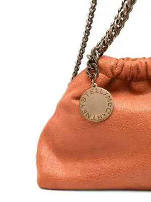 Stella McCartney Falabella Mini Drawstring Bag With Vintage Gold Chain - Brown