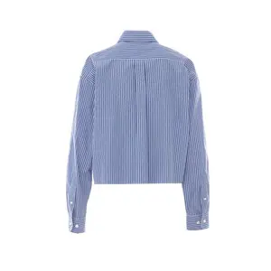 Miu Miu Striped Cotton Shirt - Blue