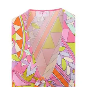 Emilio Pucci Printed Knot Top
