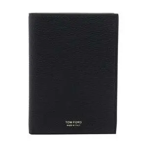 TOM FORD T Line Passport Holder - Black