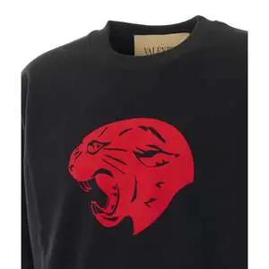 Valentino Garavani Panther Graphic Print Sweatshirt - Black