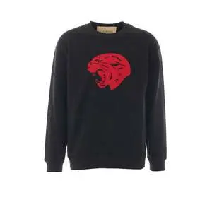 Valentino Garavani Panther Graphic Print Sweatshirt - Black