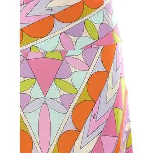 Emilio Pucci Graphic Print A-line Long Skirt