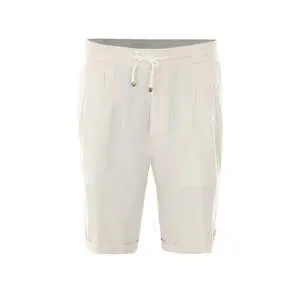 Brunello Cucinelli BRUNELLO CUCINELLI Linen Blend Bermuda Shorts White