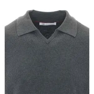 Brunello Cucinelli English Rib Stitch Polo
