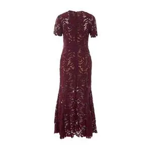 SELF-PORTRAIT Lace Midi Dress - Red