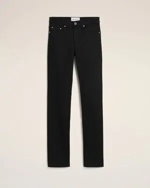 AMI Paris Classic Fit Cotton Jeans - Black