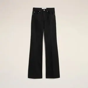 AMI Paris Flare Fit Cotton Jeans - Black