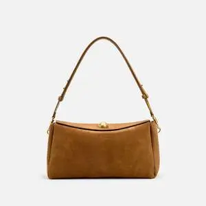 AMI Paris Carrousel Medium Suede Leather Bag