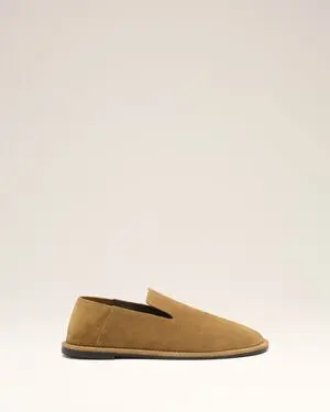 AMI Paris Suede Midi Slippers