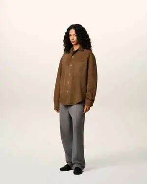 AMI Paris Goat Suede Overshirt