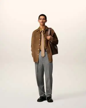 AMI Paris Goat Suede Overshirt