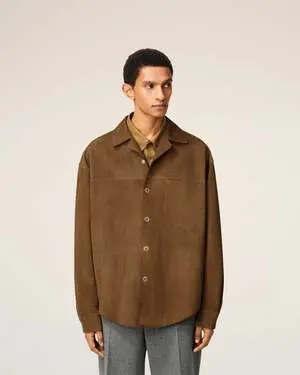 AMI Paris Goat Suede Overshirt