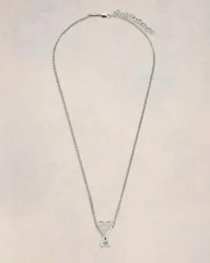 AMI Paris De Coeur Pendant Necklace - Silver